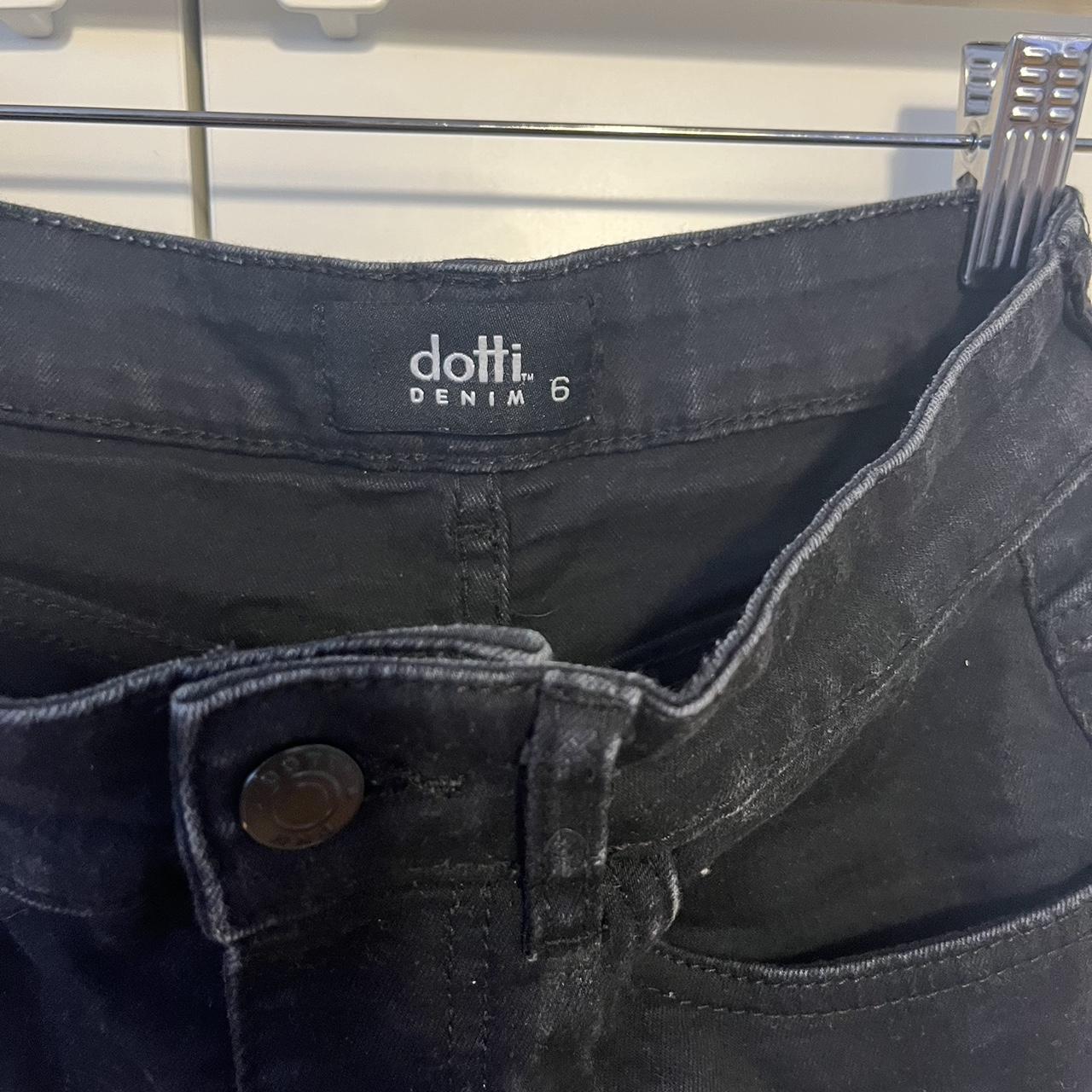 Dotti - peaches denim shorts, black denim shorts,... - Depop