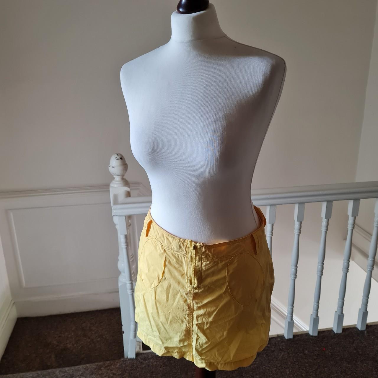 Vintage Miss Sixty skirt, a yellow micro mini with... - Depop