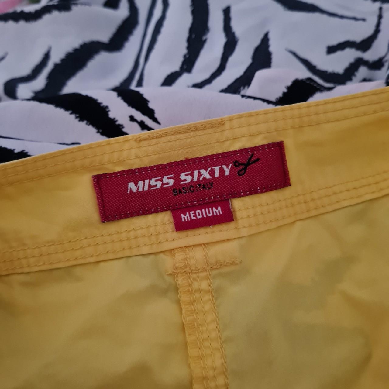 Vintage Miss Sixty skirt, a yellow micro mini with... - Depop