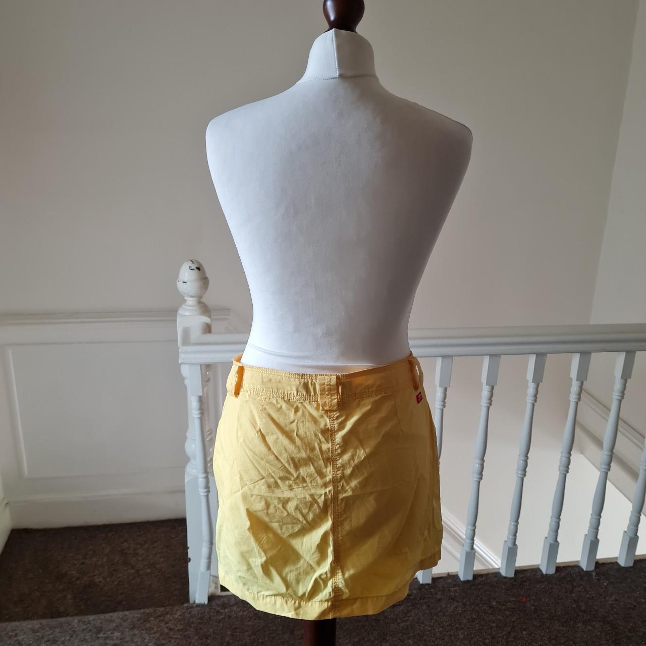 Vintage Miss Sixty skirt, a yellow micro mini with... - Depop