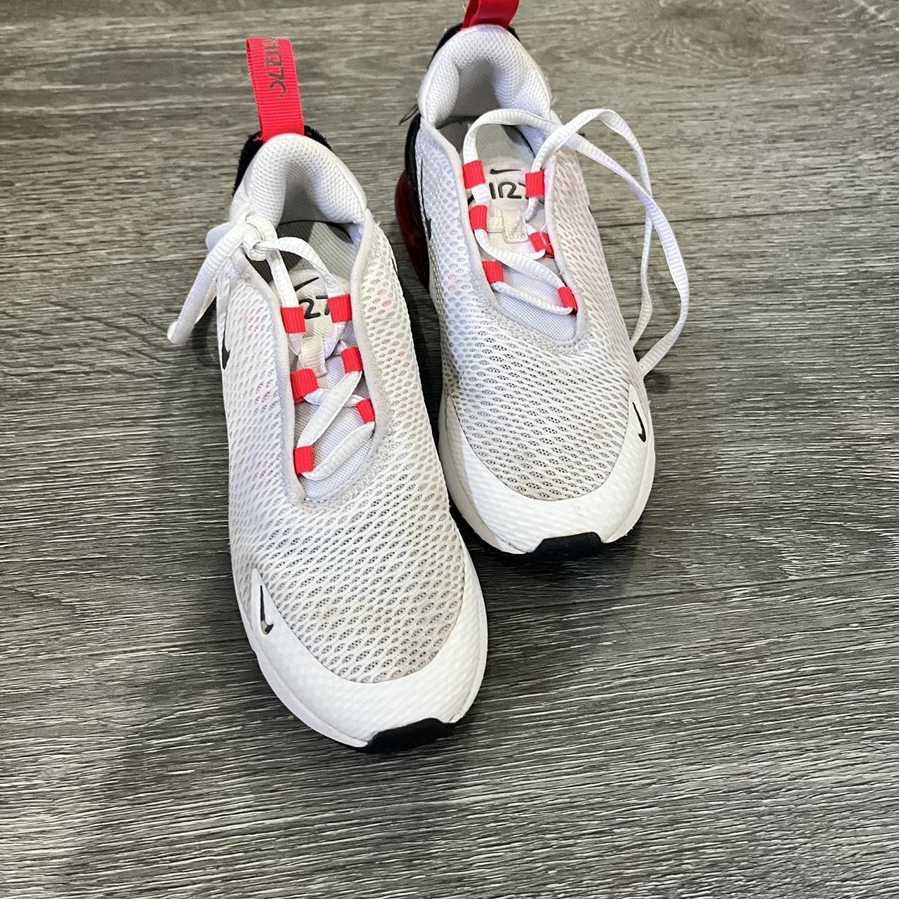 Red, black and white Nike 270’s Size 1 Bought for my... - Depop