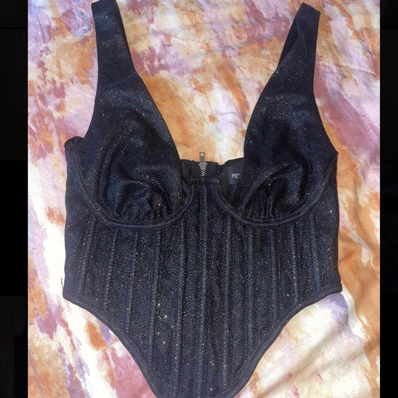 Pretty little thing sparkly corset top Worn once... - Depop