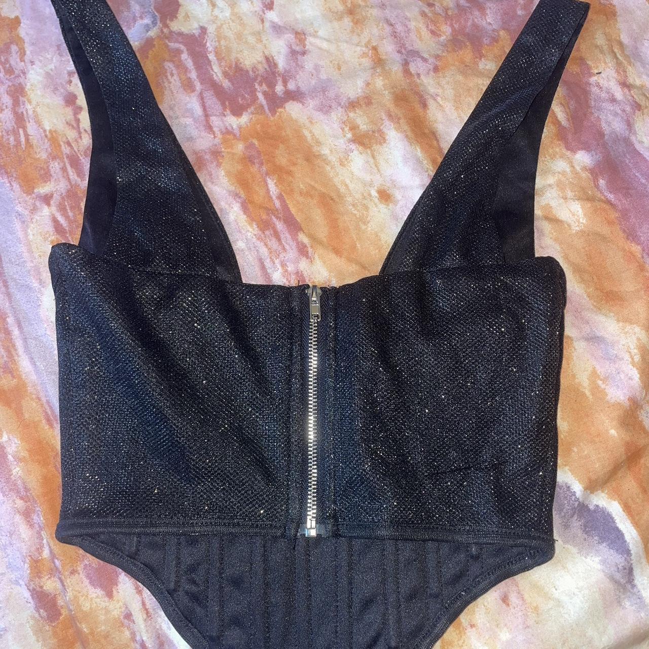 Pretty little thing sparkly corset top Worn once... - Depop
