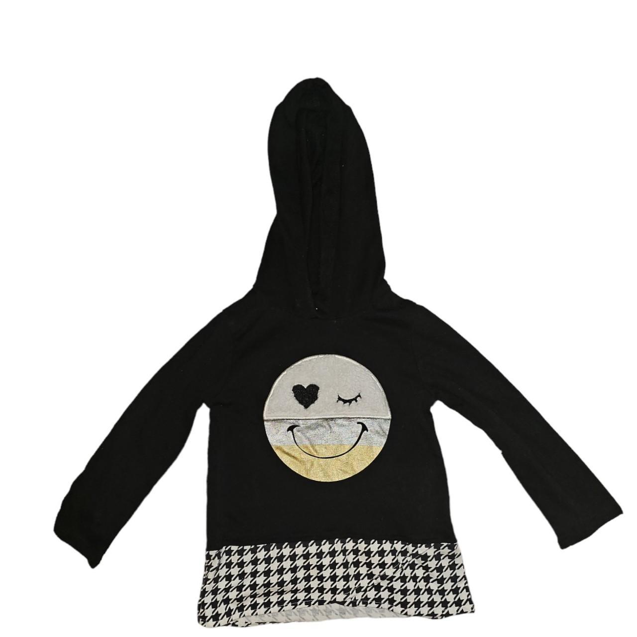 Girls hooded smiley face long shirt Size 3t Brand... - Depop