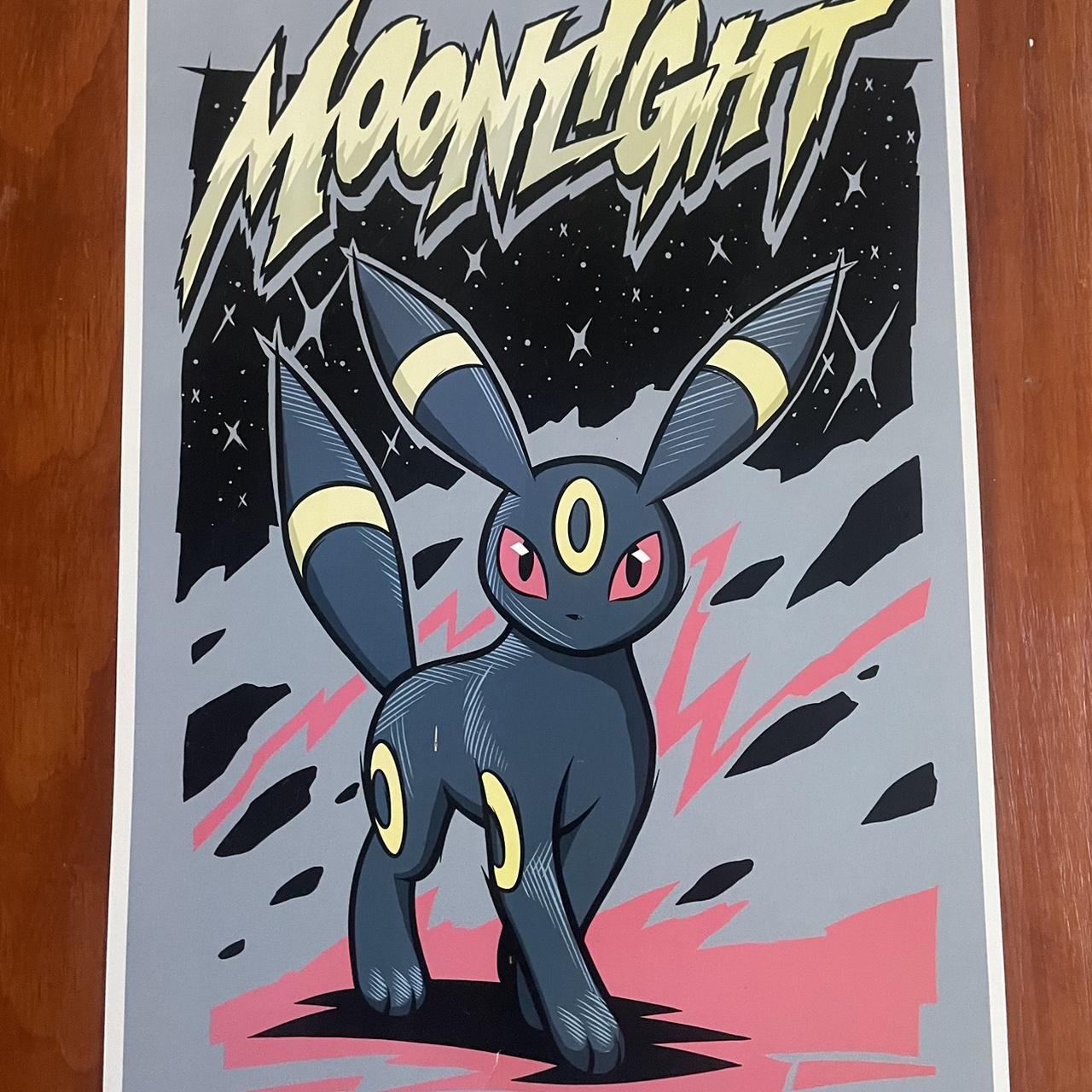 Pokemon 25th anniversary poster, Umbreon Moonlight,... | Depop