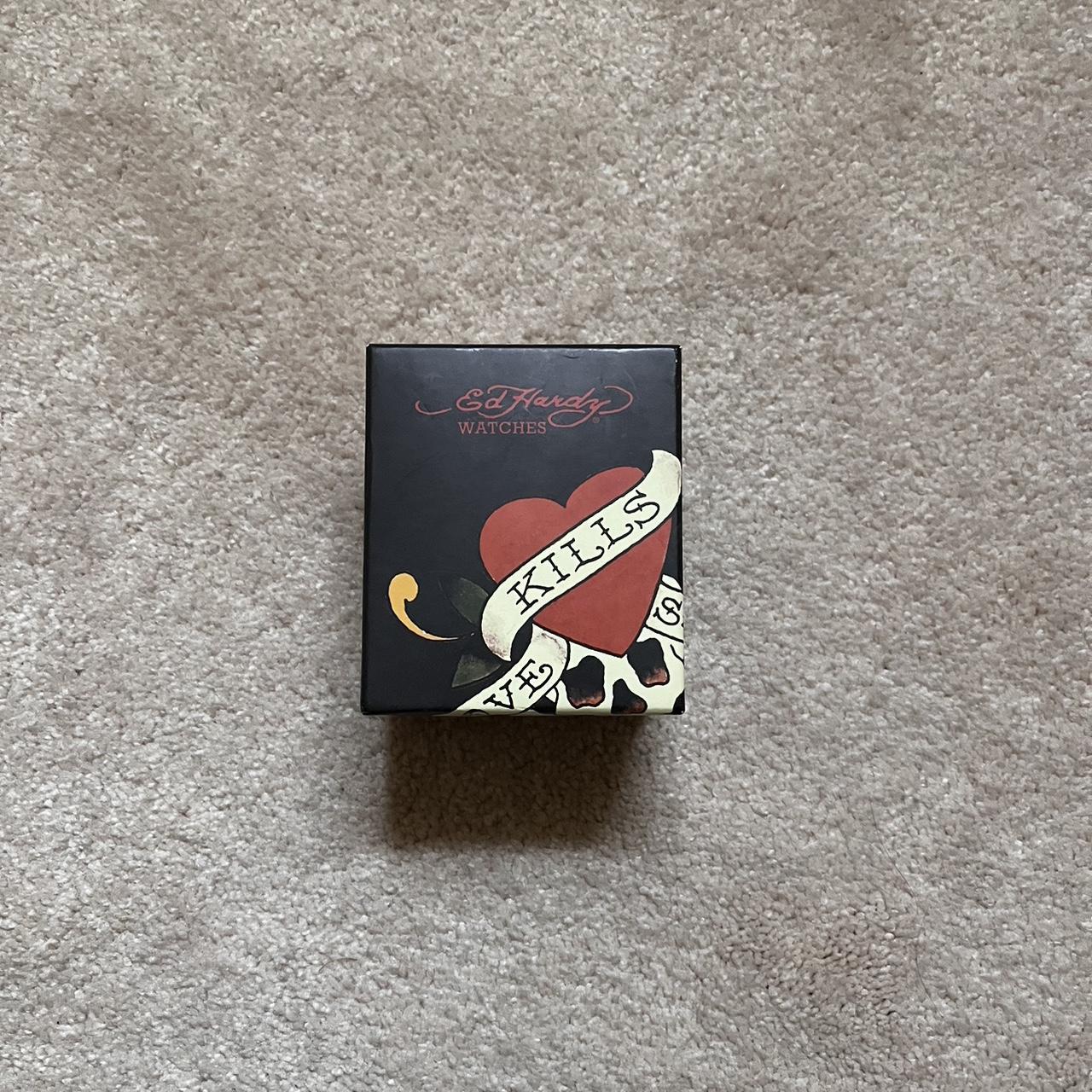 Ed Hardy Watch With Box - Barely worn great... - Depop