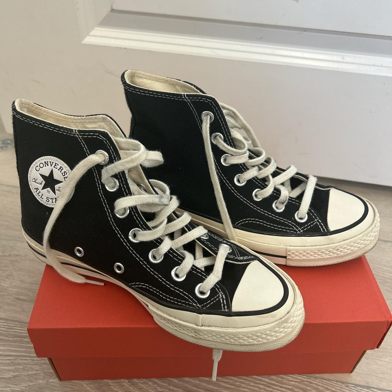 Chuck 70 Black Converse. In great condition worn a... - Depop
