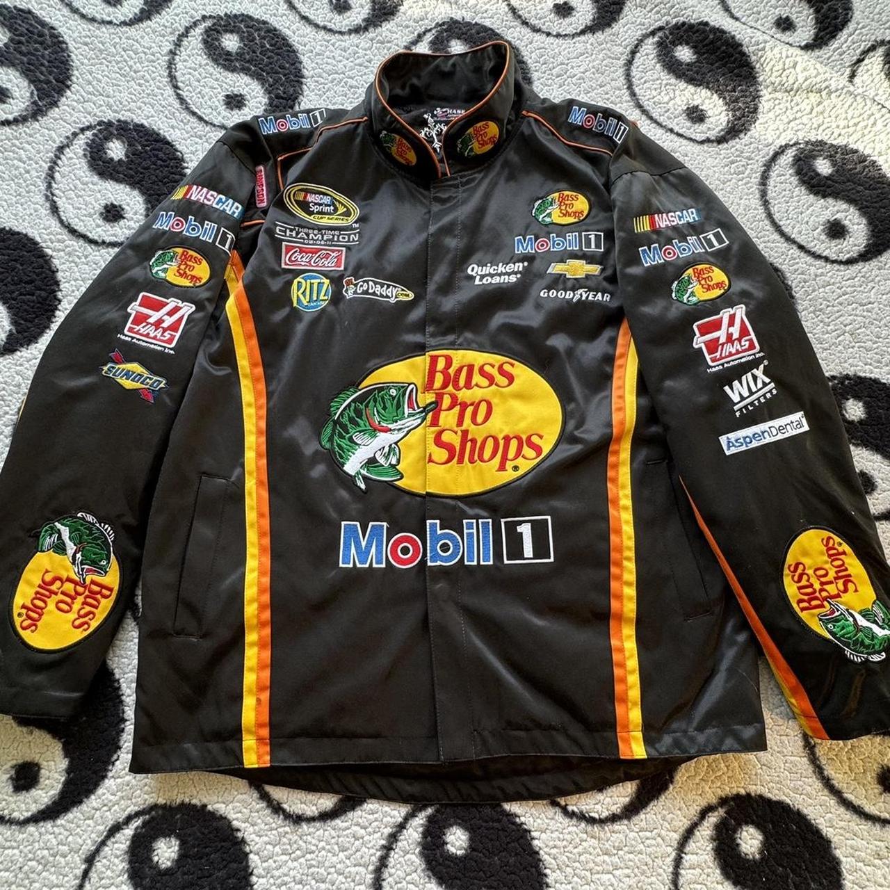 BASS PRO SHOPS NASCAR Racing Jacket SIZE... - Depop