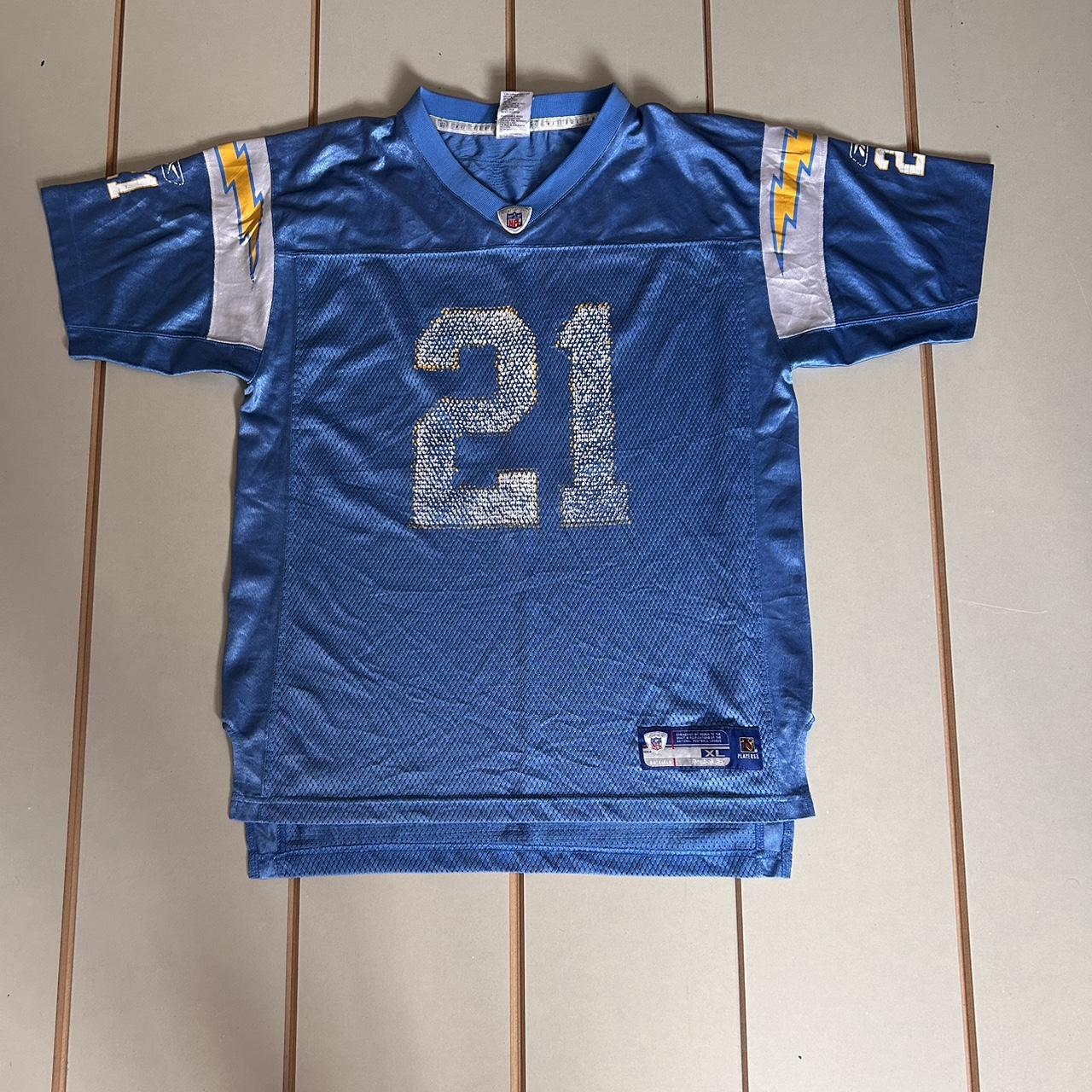 Vintage nfl San Diego chargers jersey ⭐️material in... - Depop