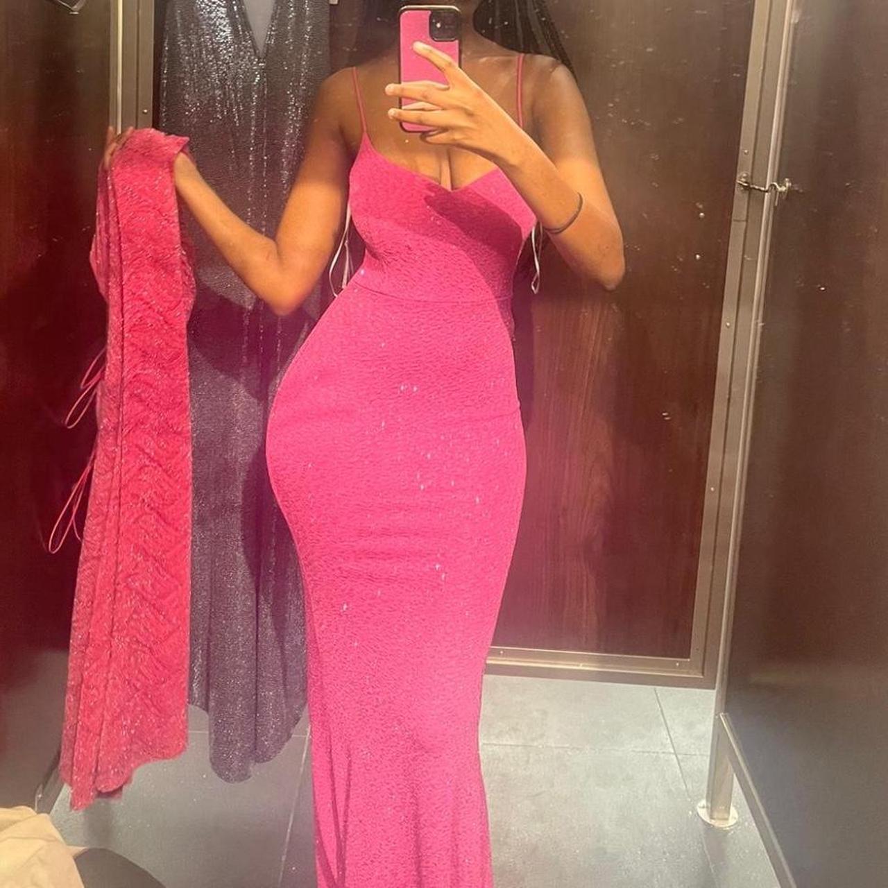 Sparkly pink prom dress . I got it from Windsor for... - Depop