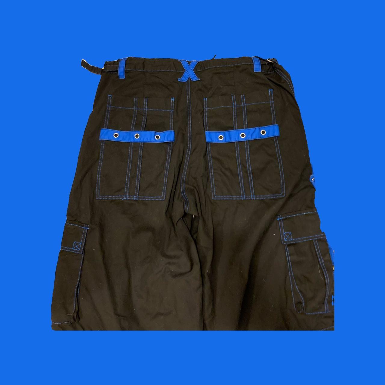 Tripp NYC Men's Blue and Black Trousers | Depop