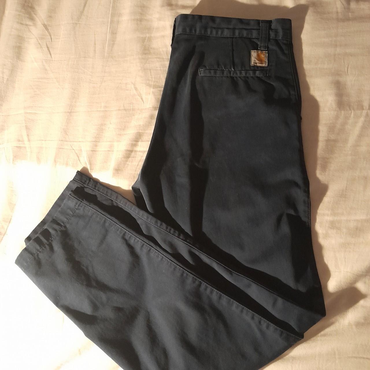 Black Carhartt chino pants #techwear | Depop