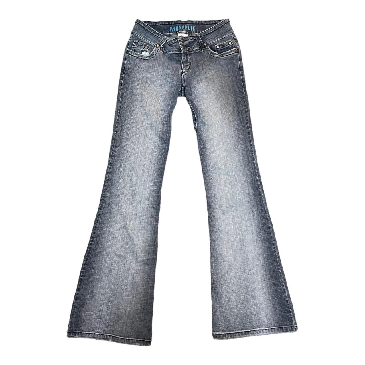 Vintage 2000s stone washed flared jeans Super cute... - Depop