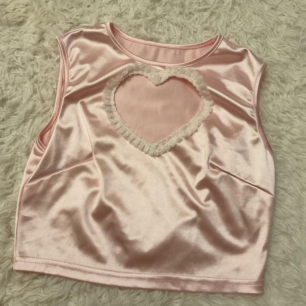 Y2k Open Chest Crop Top Coquette Barbiecore Barbie Depop