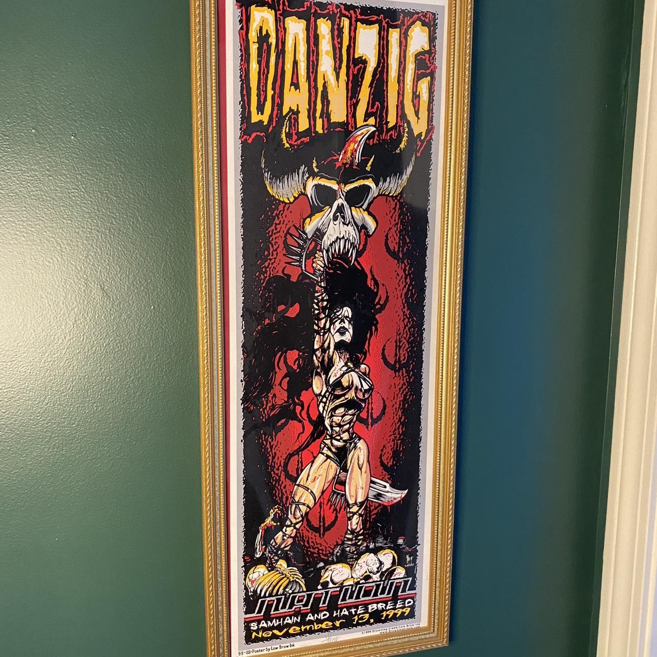 1999 DANZIG SAMHAIN HATEBREED POSTER *****FRAME NOT... - Depop