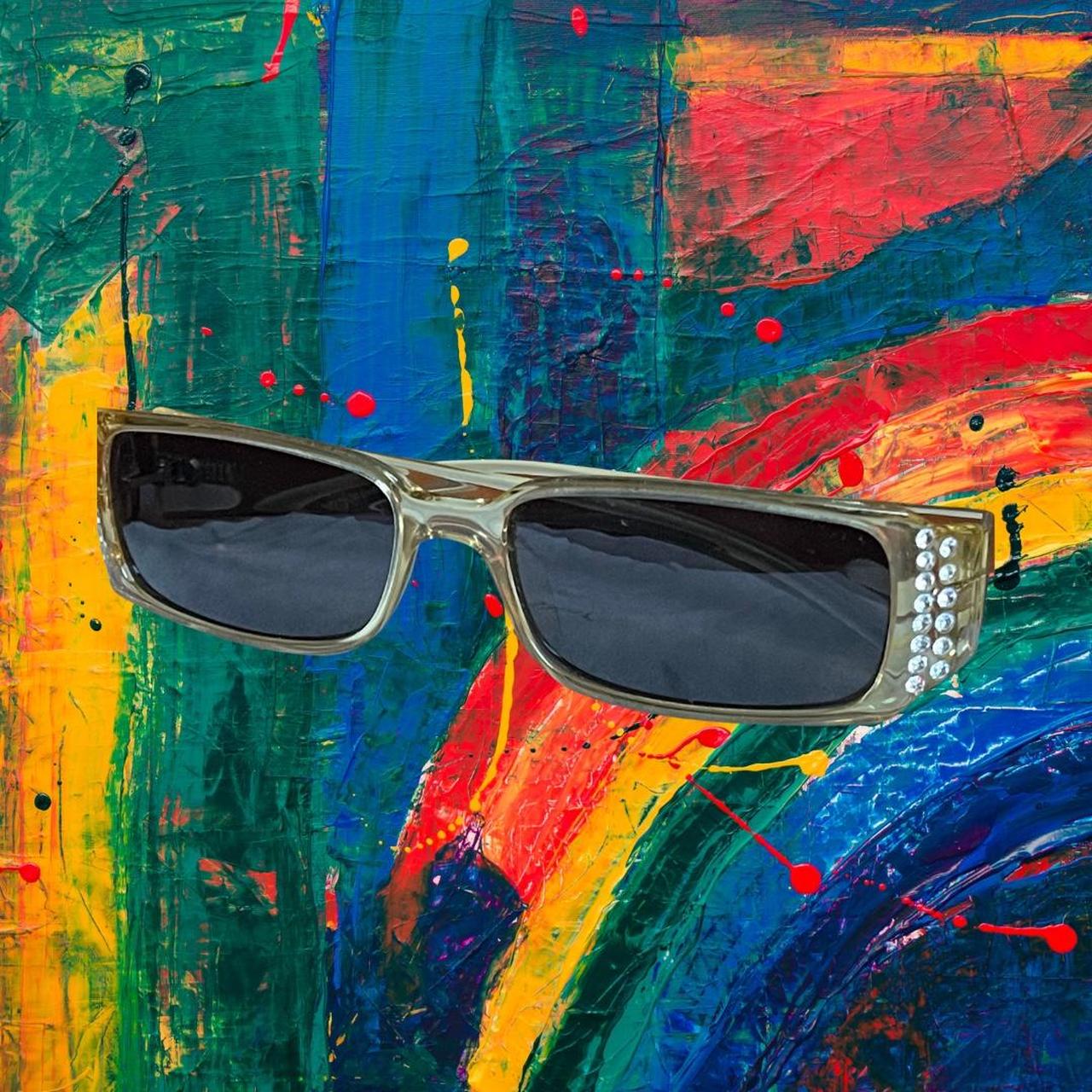 Chic Dior Sunglasses With A Sparkle This Is The Depop