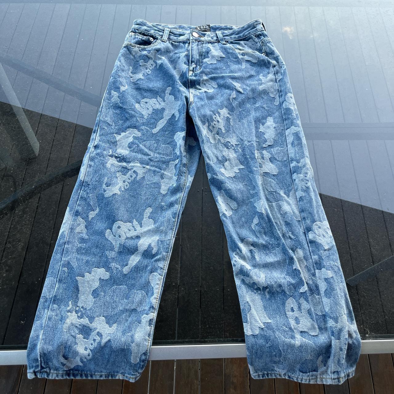 XXiii custom blue jeans, baggy fit and size 32 - Depop