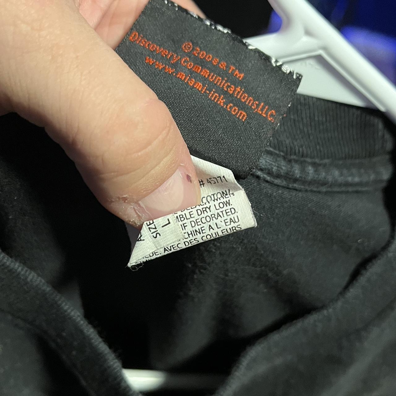 Vintage Y2K Miami Ink Skull Grunge Style Shirt... - Depop