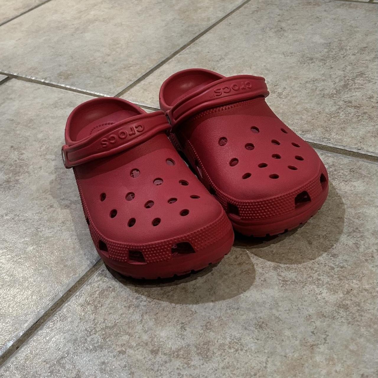 Crocs Men's Red Clogs | Depop