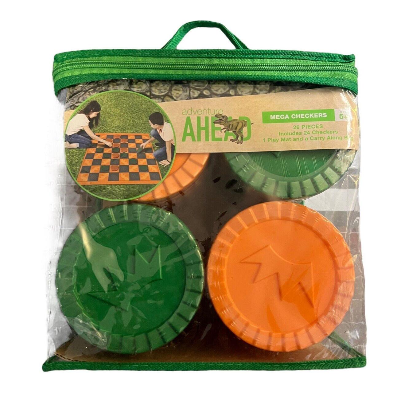 New Adventure Ahead Mega Checkers Set Dinosaur (eee). - Depop