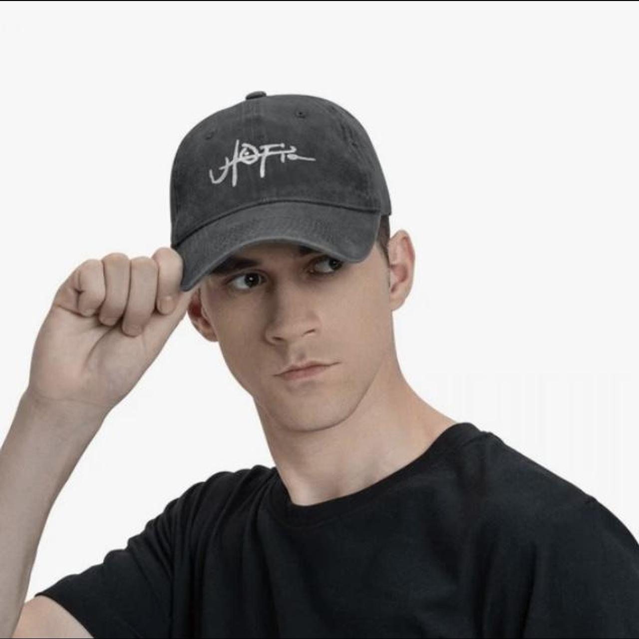 Black Utopia cap Travis Scott Denim Very good... - Depop