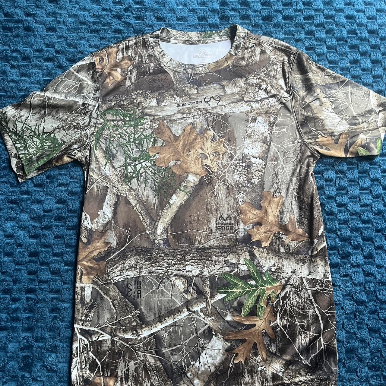 Real tree camo polyester t shirt - Depop