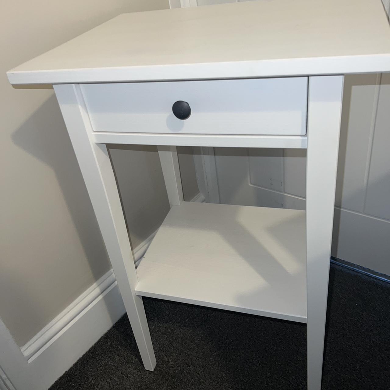 IKEA white side tables selling as a PAIR ! Had for... - Depop