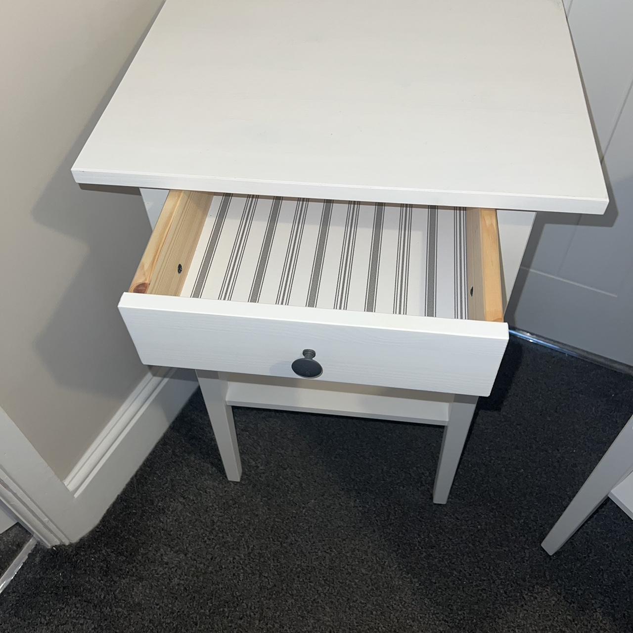 IKEA white side tables selling as a PAIR ! Had for... - Depop