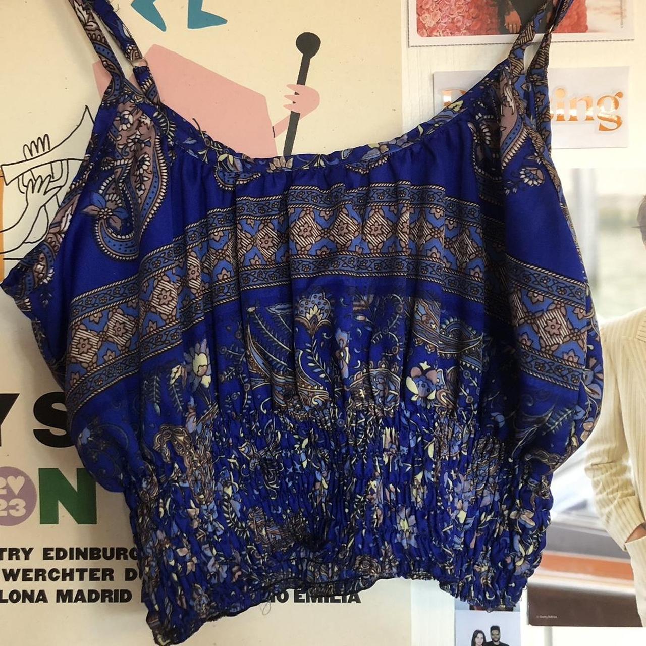 Handmade silk cropped top...fits most sizes #summer... - Depop