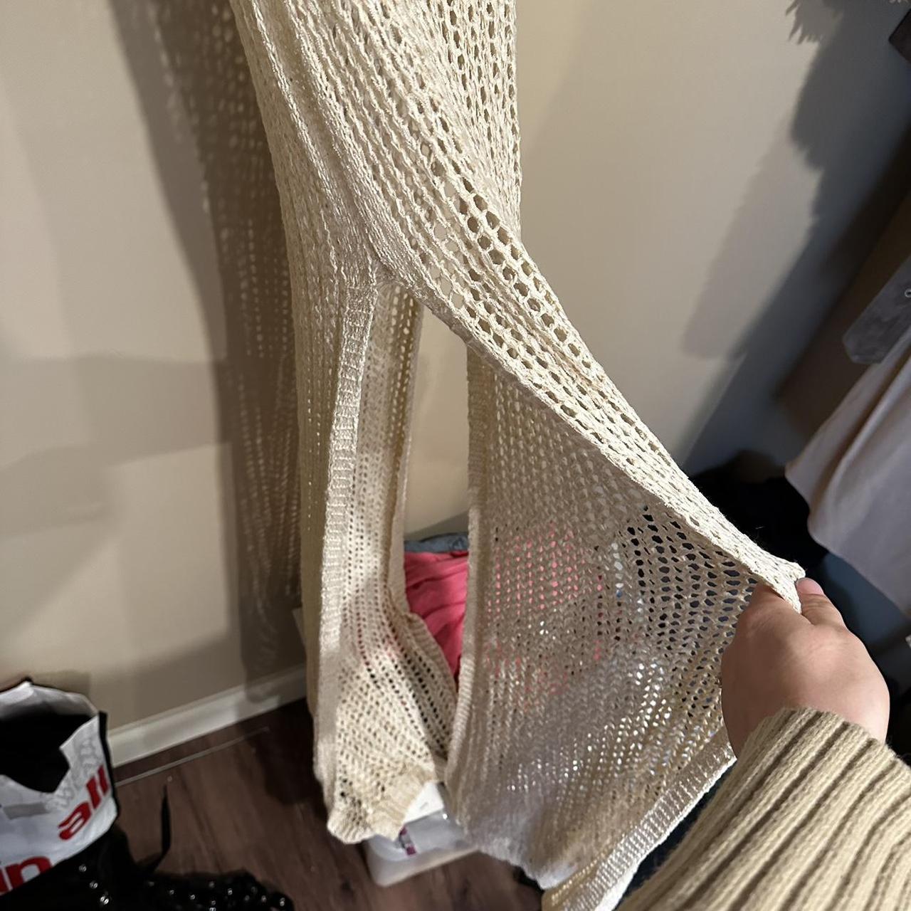 Fashion Nova Women's Cream and Tan Cover-ups | Depop