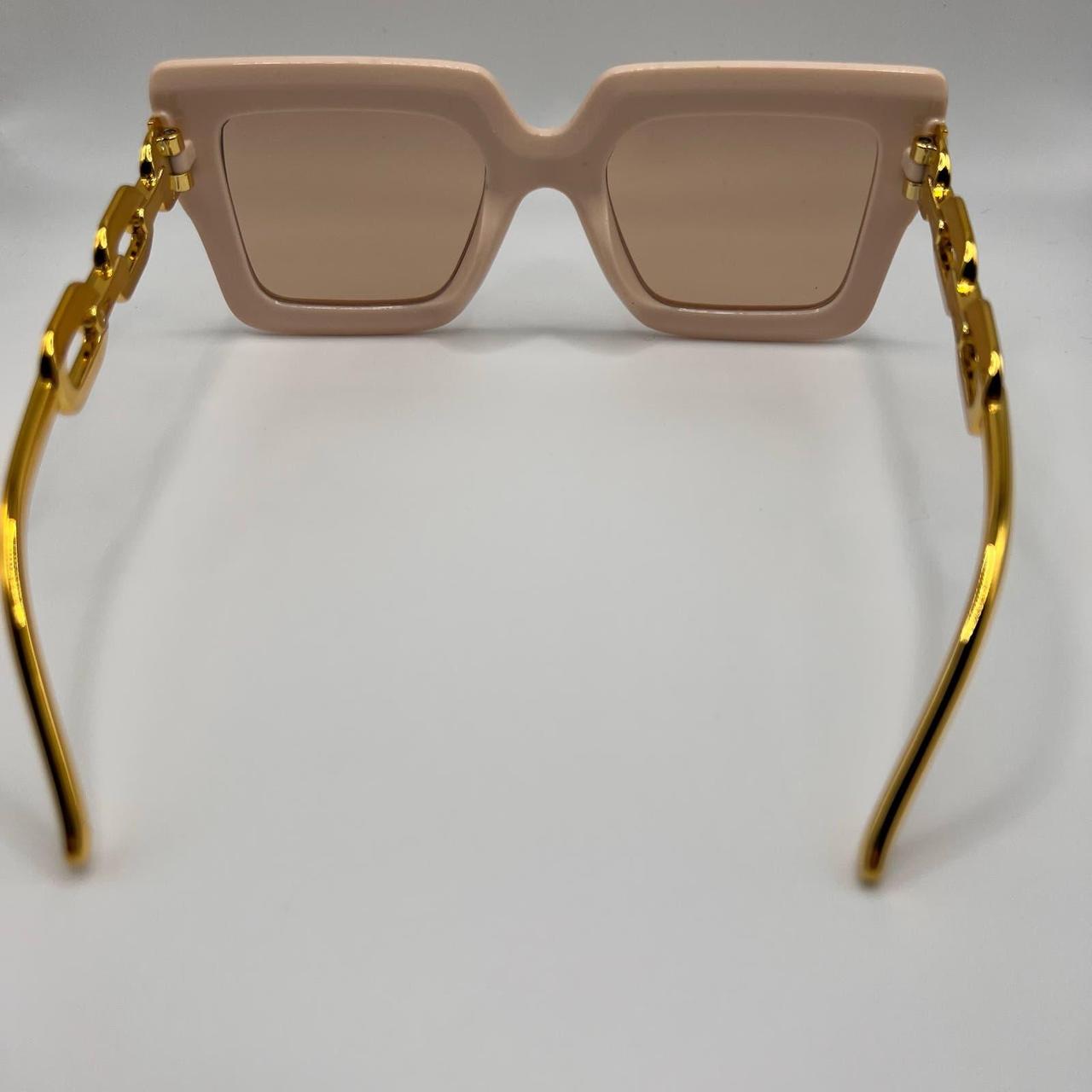 Tan Frames with Gold chain detail NWT Storage: S007 - Depop