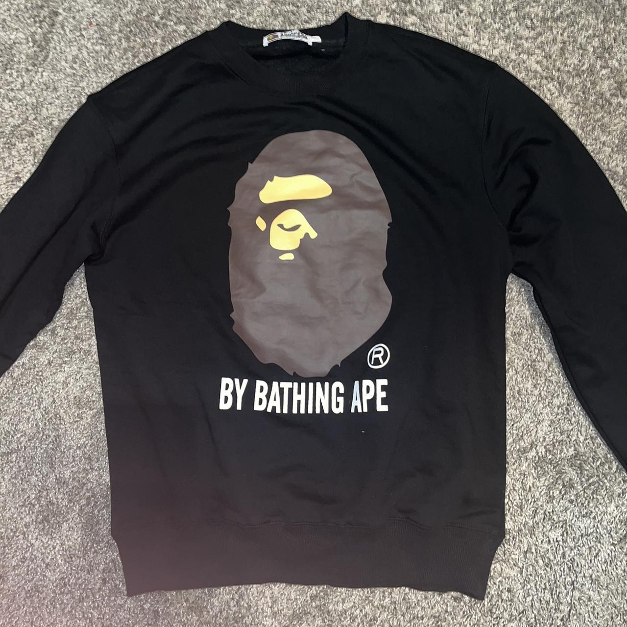 Bape sweater Size L but fits small Bought off Depop... - Depop