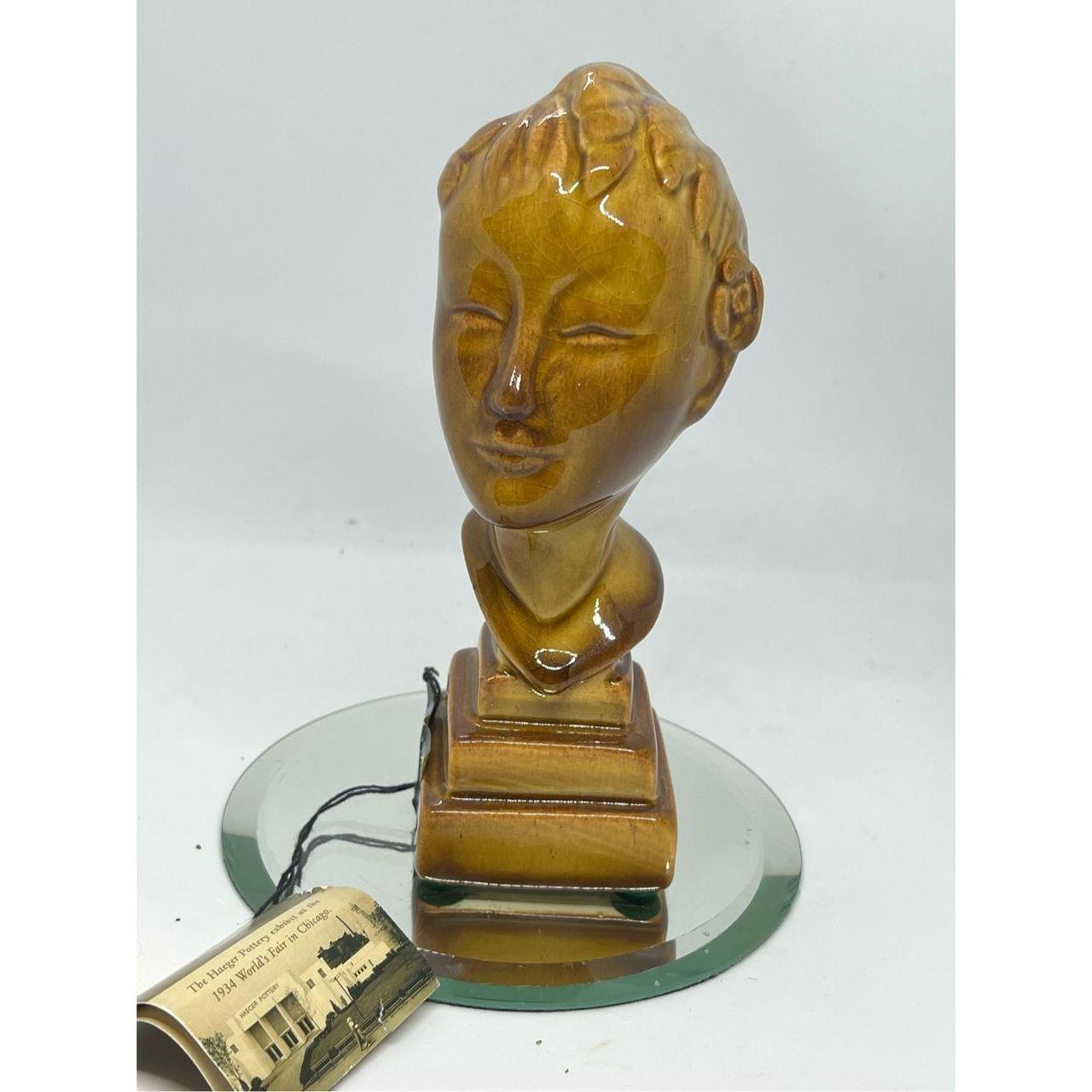 Haeger pottery Art Deco woman's bust by Franz Joseph... - Depop