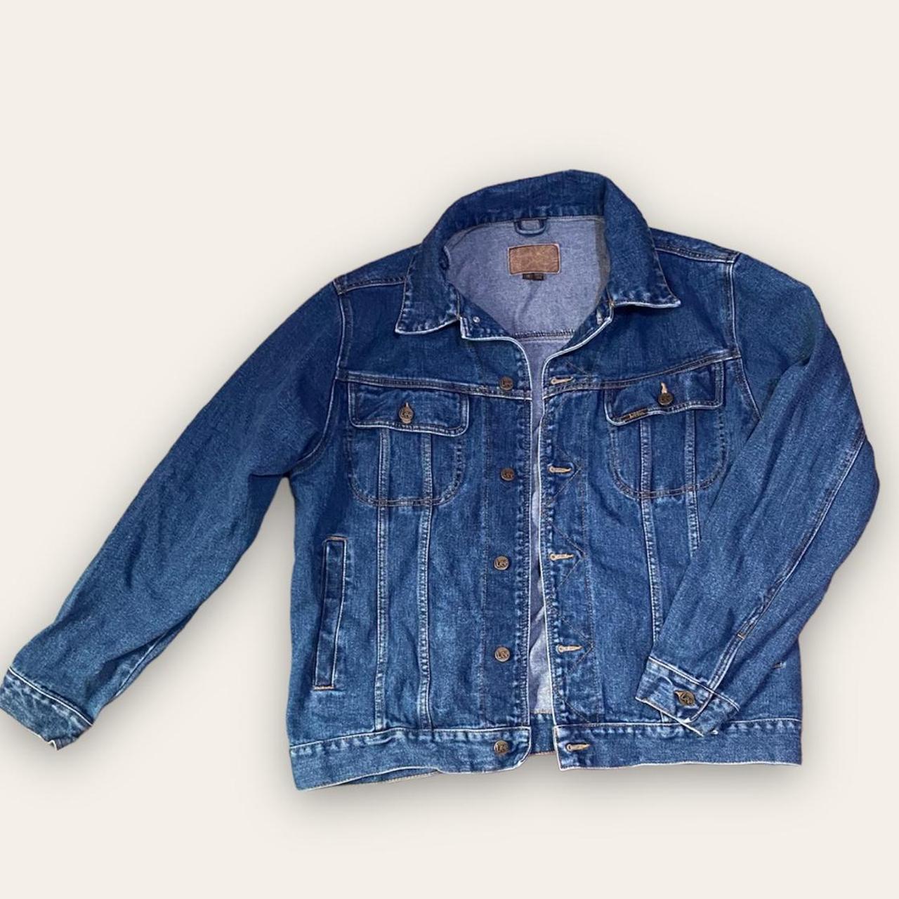 VINTAGE LEE DENIM JACKET Size: L 8/10 condition,... - Depop