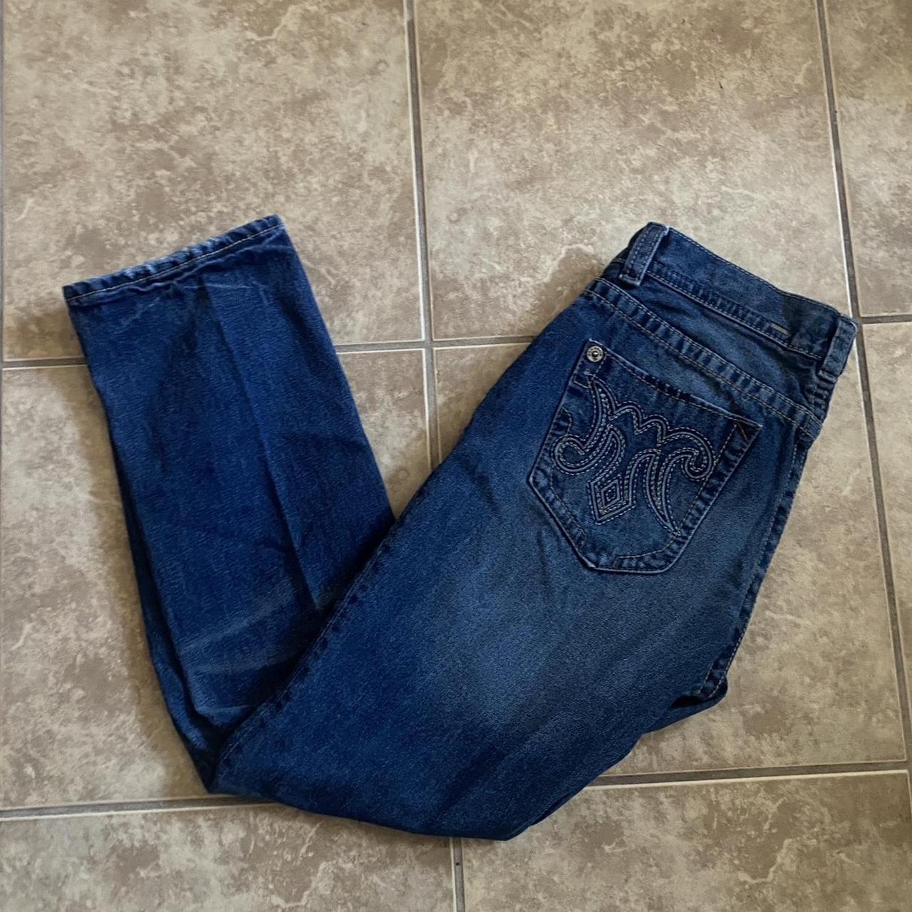 Sick Embroidered Mek Denim Pants SIZE: W36... - Depop