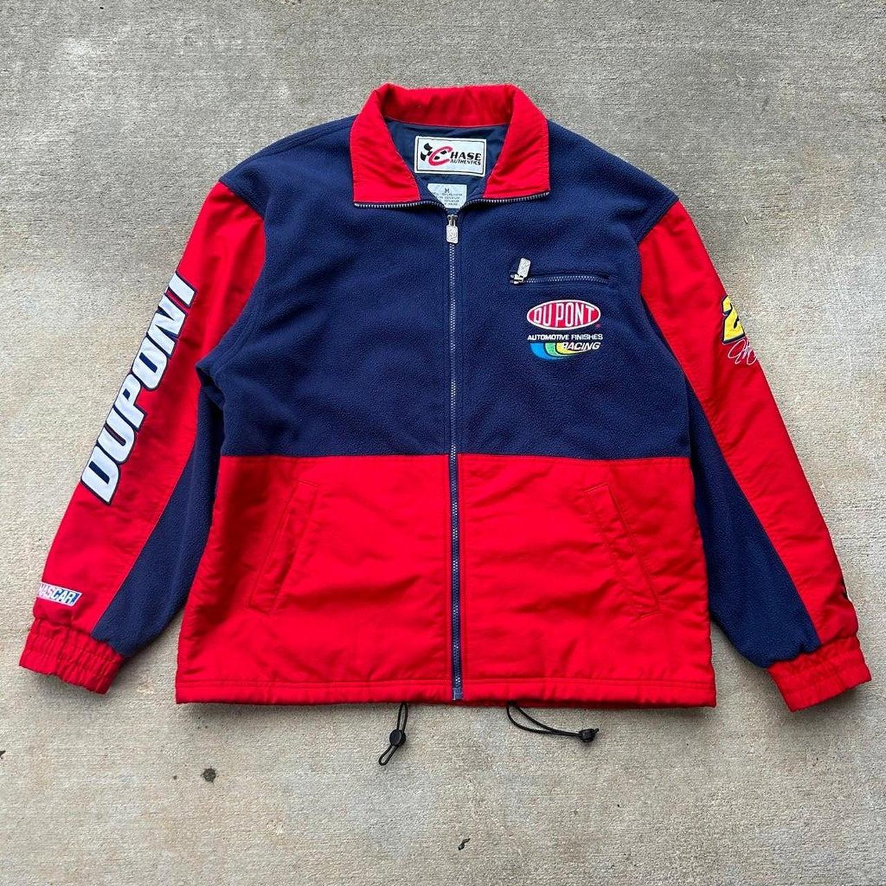 Chase Authentics Racing Fleece Full Zip Jacket Size... - Depop