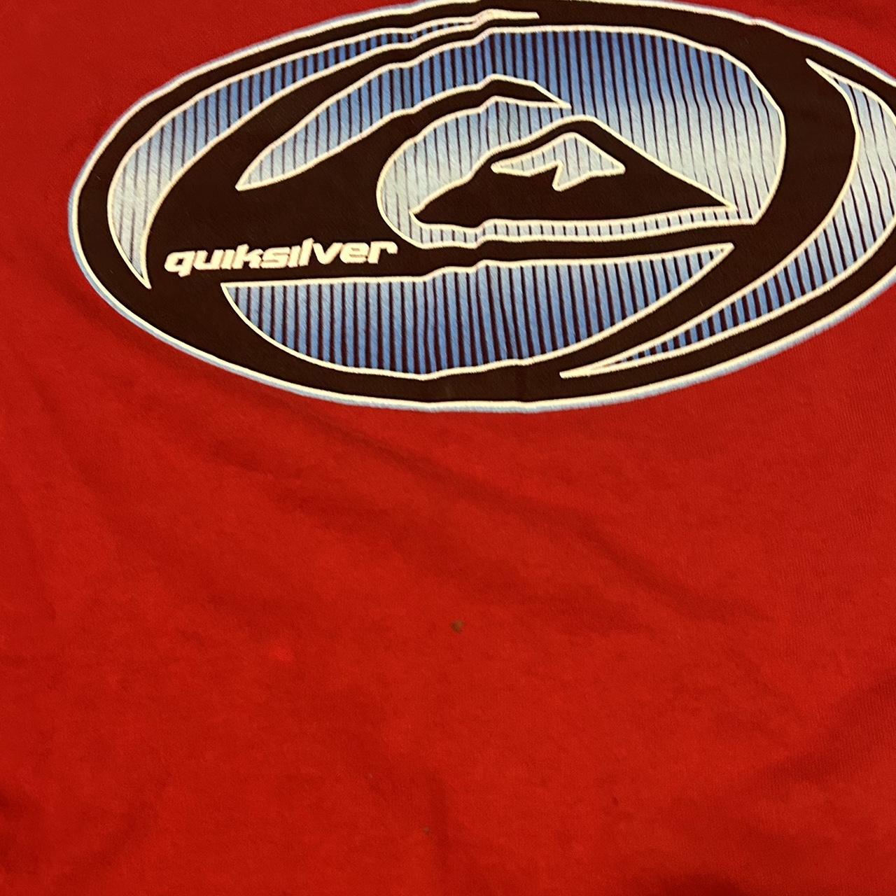 90s Quiksilver T shirt with front and back hit Size... - Depop