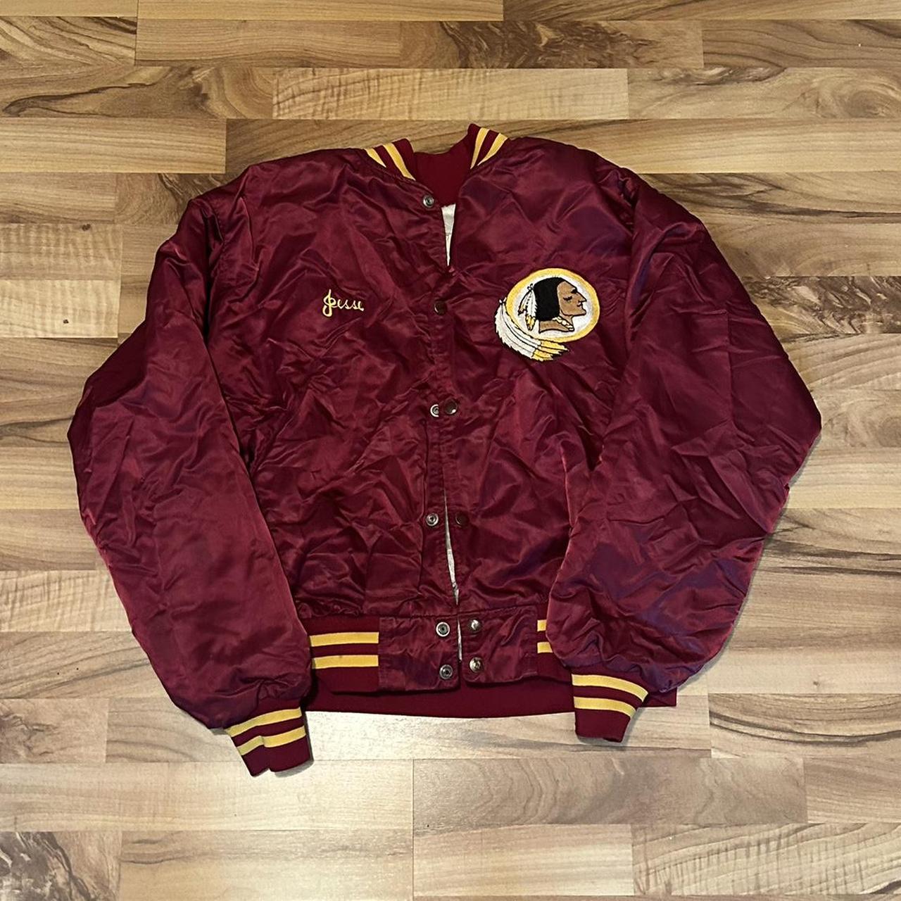 redskins bomber varsity jacket fits medium to large - Depop