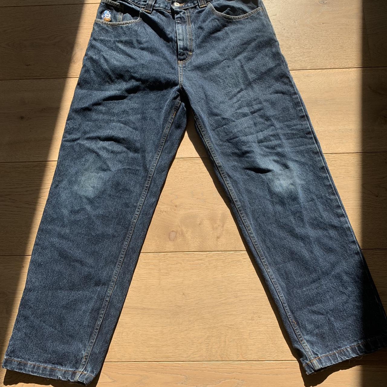 Polar Skate Co Men's Navy and Blue Jeans | Depop