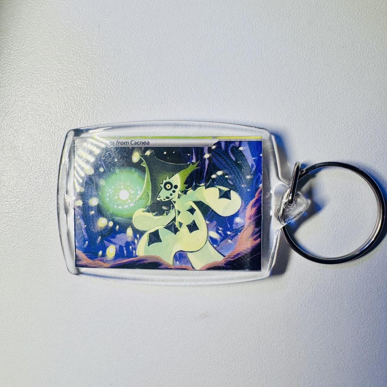 Cacturne Pokemon card rectangle keychain! #pokemon... - Depop