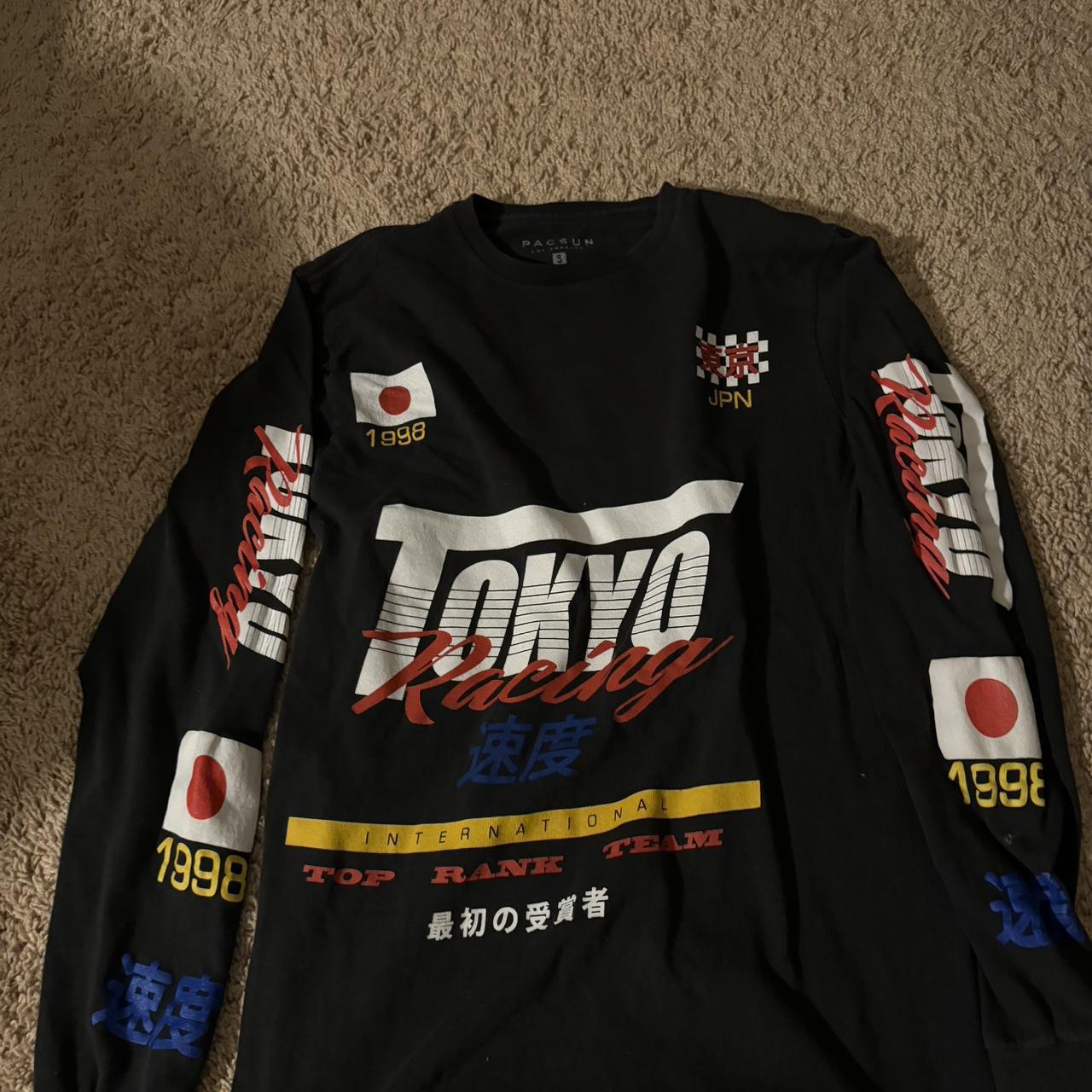 Pacsun Tokyo Racing Long sleeve (runs small) - Depop