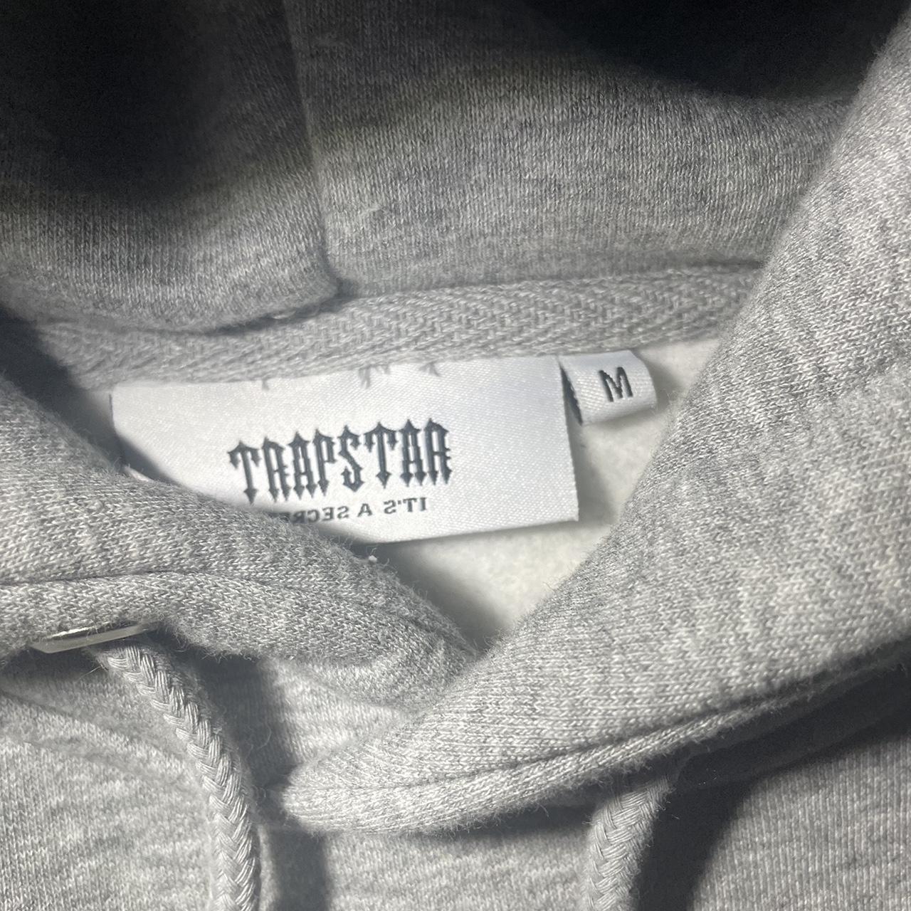 Trapstar Chenille Decoded Tracksuit - Grey Ice blue... - Depop