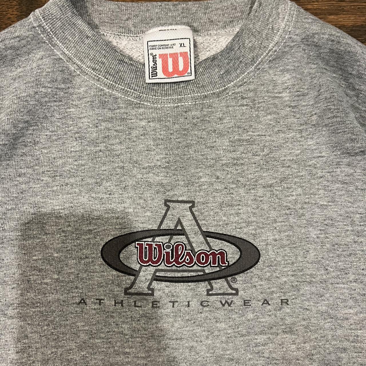 vintage 90s wilson athletic wear crewneck. made in... - Depop