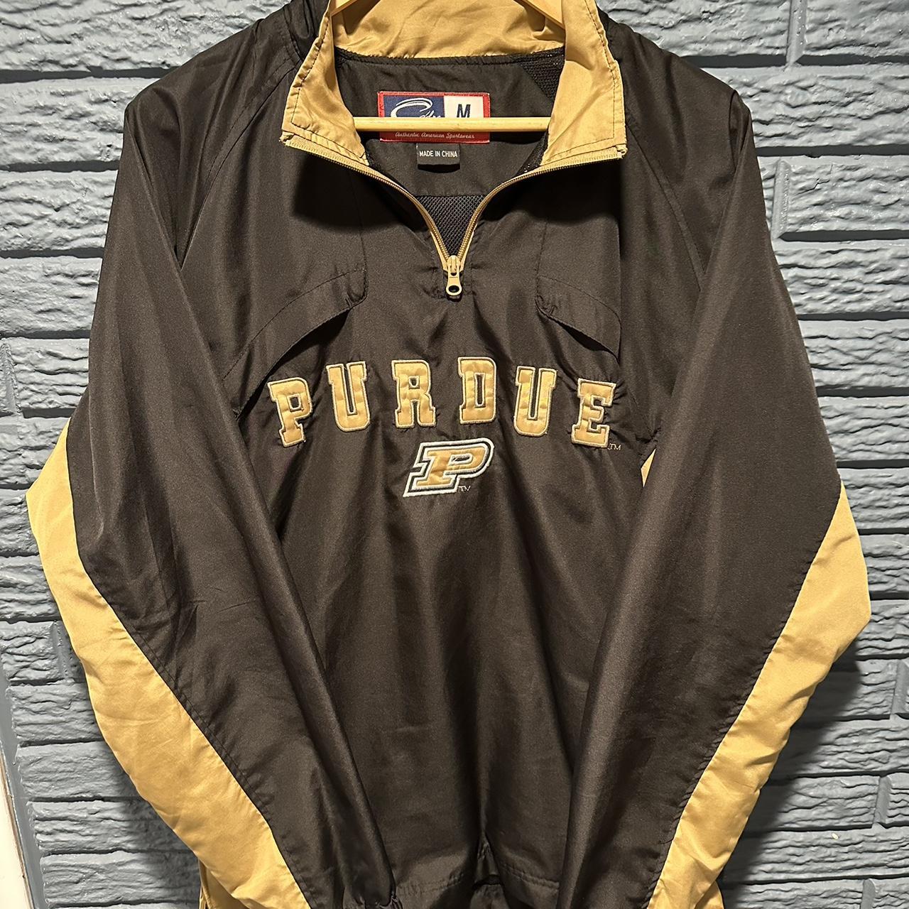Purdue Quarter Zip Pullover Sz M - Depop