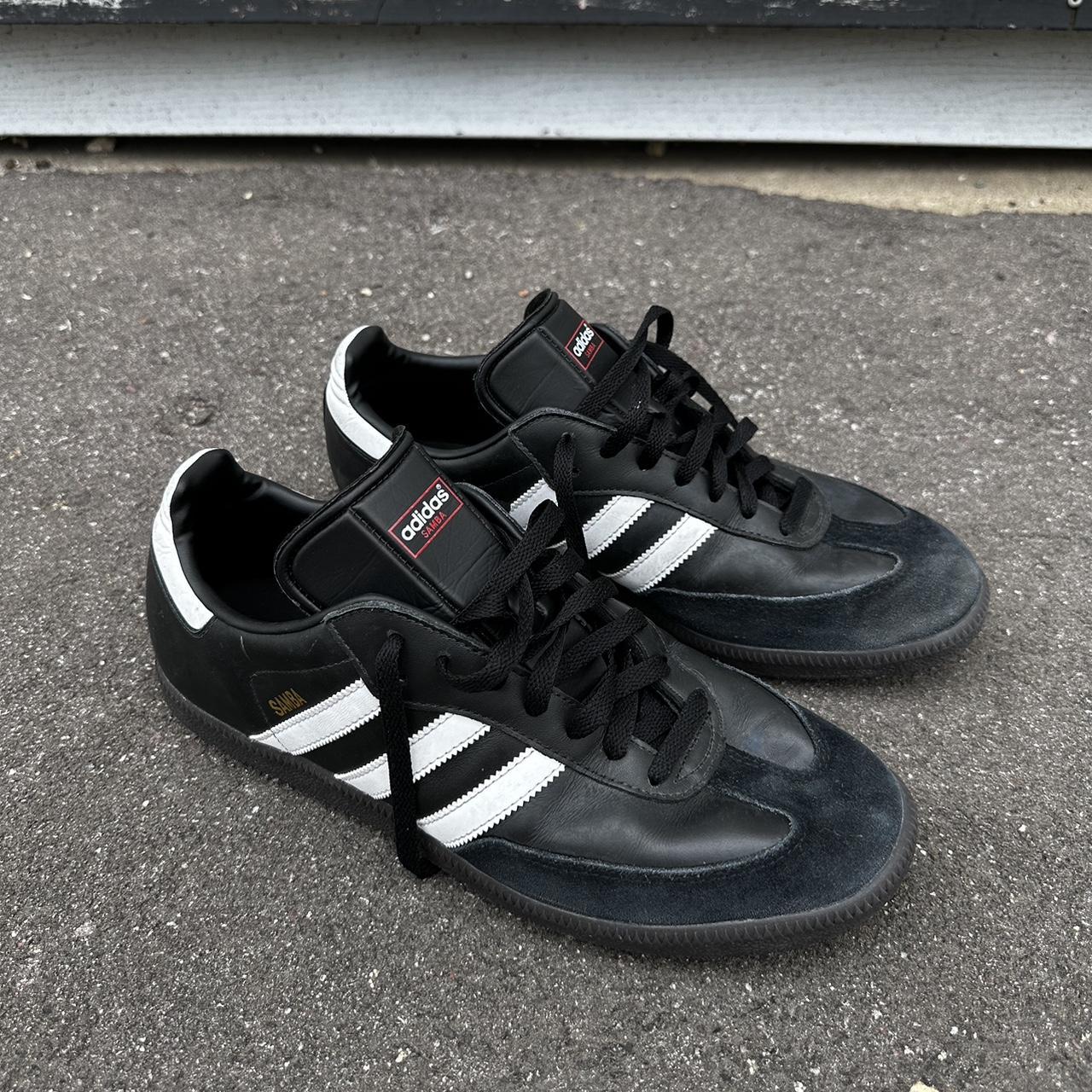 Black Adidas Sambas - Size 11, fit a little small,... - Depop