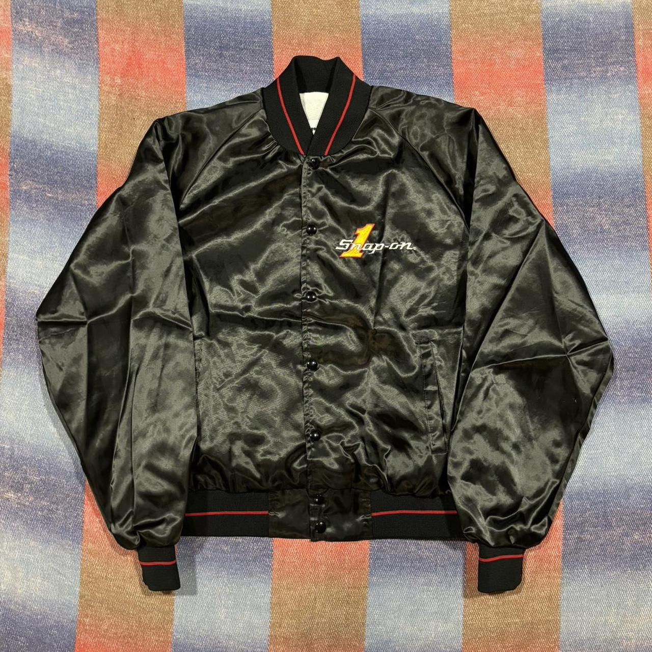 Vintage 80s Snap-On Bomber Jacket - Size L, Made in... - Depop