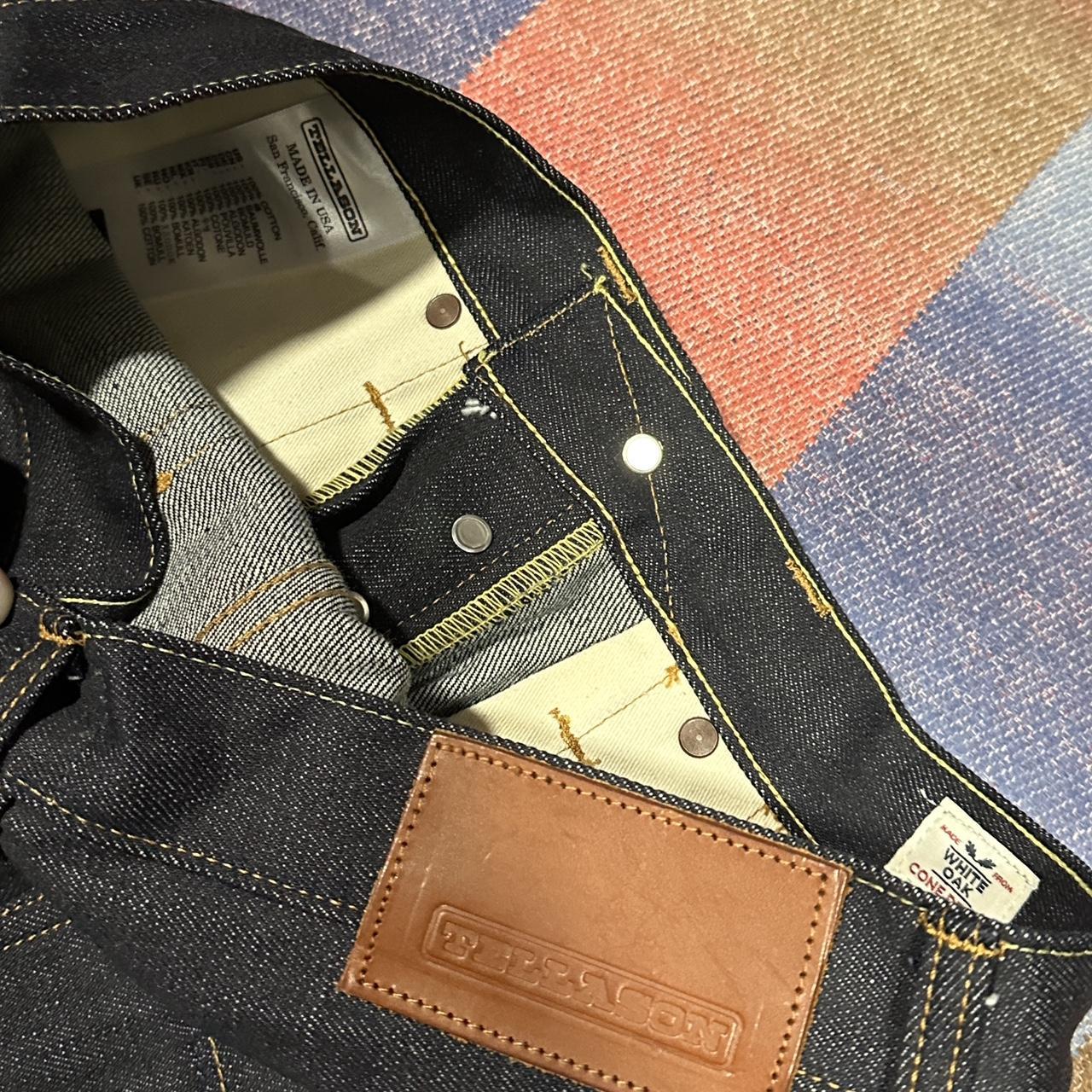 Tellason Selvedge White Oak Cone Denim Jeans - Size... - Depop
