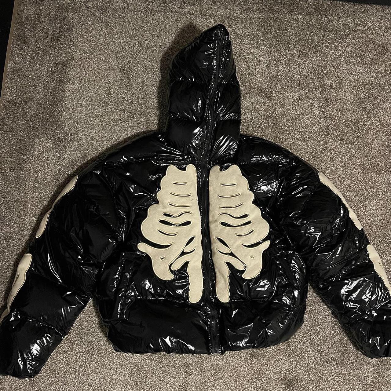 Gothic style skeleton “puffer” jacket. New ️ with... - Depop