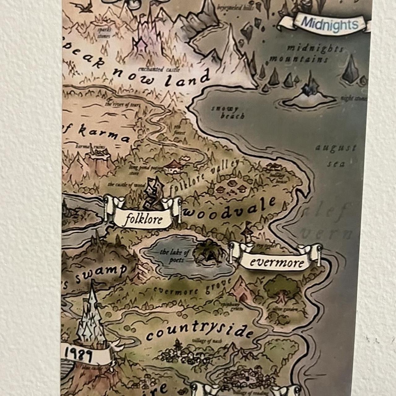 Taylor Swift Eras Map Mini Poster 4 x 6 - Depop