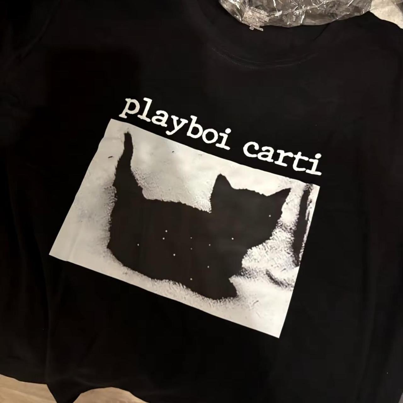 playboi carti cat t shirt - Depop